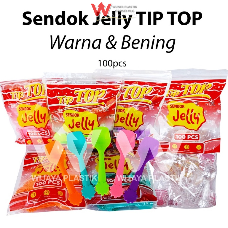 Jual [PROMO] Aneka Sendok Jelly [DM / TIP TOP] (Putih/Bening/Warna ...