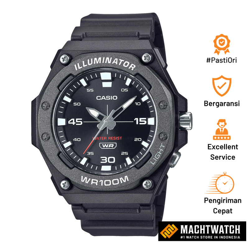 Jual Jam Tangan Pria Casio General MW-620H-1AVDF Black Dial Black Resin Band | Shopee Indonesia
