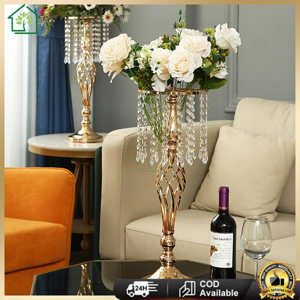 Jual 【Harga-Minimum】COD Hollow S-shaped Crystal Acrylic Vase tempat ...
