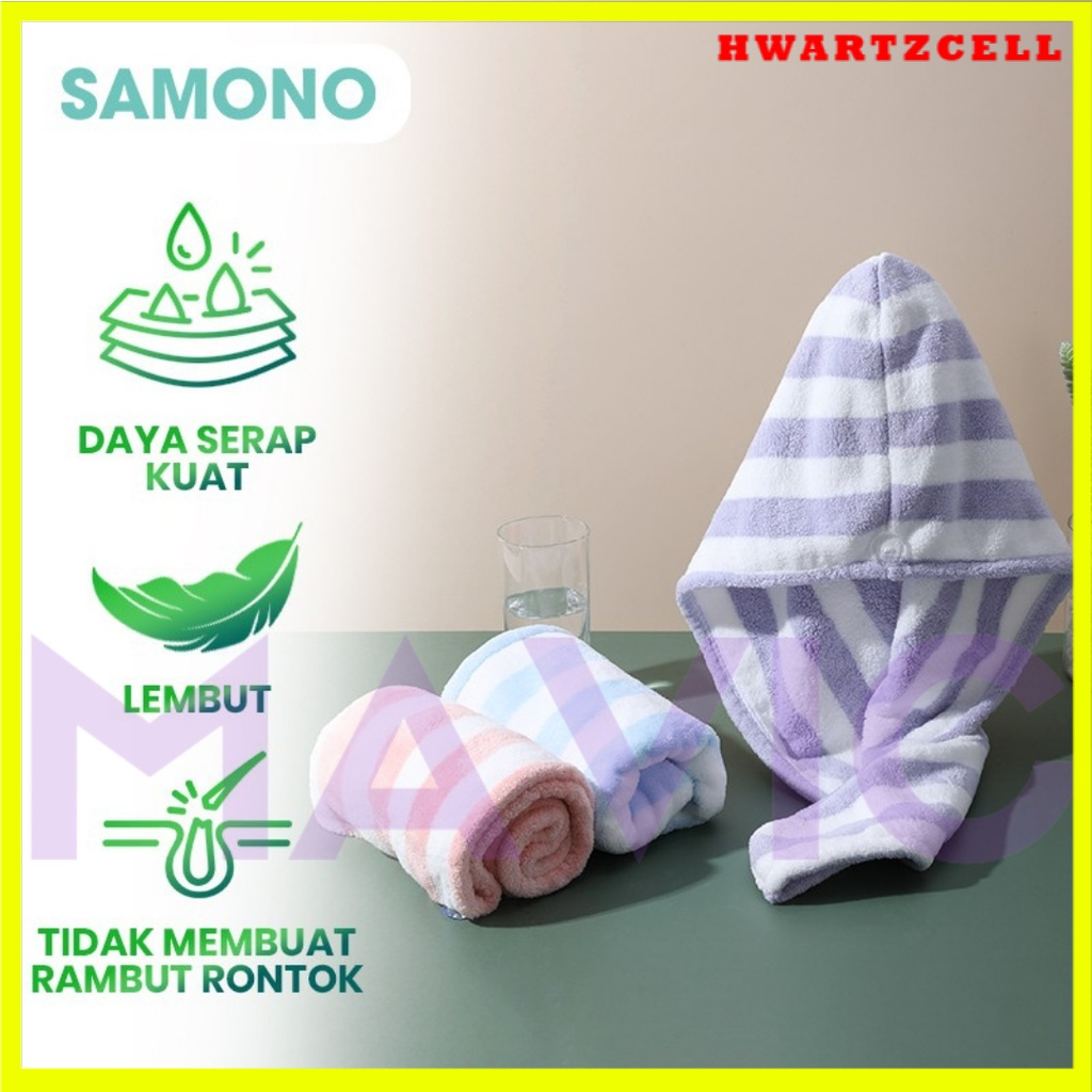 Jual BONBOX/SAMONO Handuk Rambut Handuk Mandi Keramas Fiber Magic Towel ...