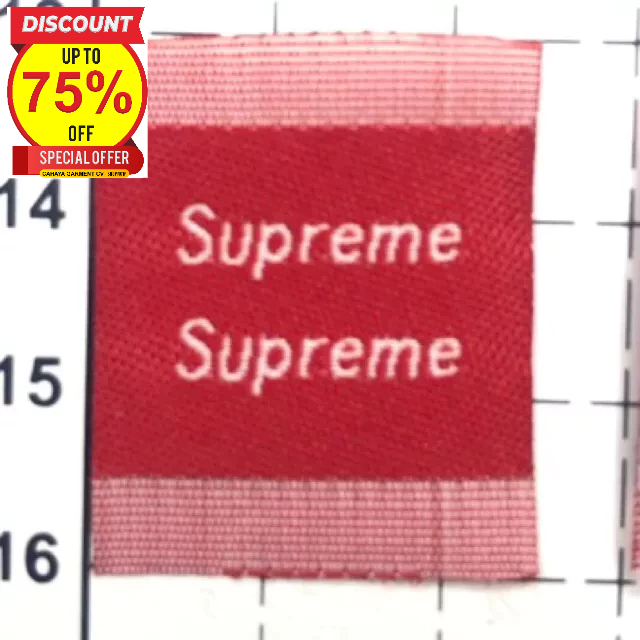 Jual SUPREME MAIN SLIP LABEL RAJUT SUPER PREMIUM CO 1X DI KIRIM 600PCS ...