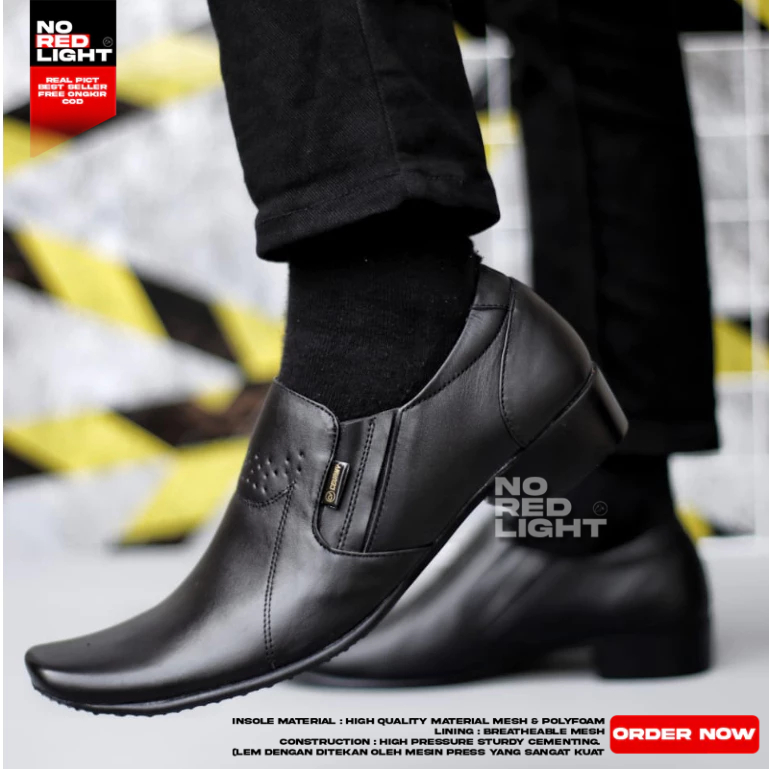 Jual Sepatu Pantofel Formal Casual Slop Kulit Asli Kerja Pria Ukuran ...