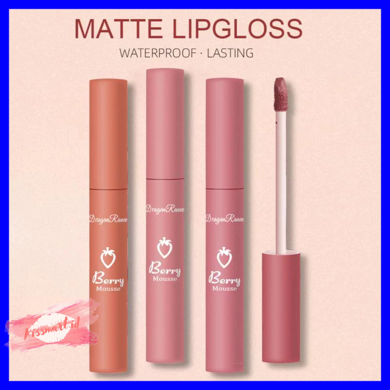 Jual DRAGON RANEE Berry Mousse Matte Lipstik Waterproof Tahan Lama Lip ...