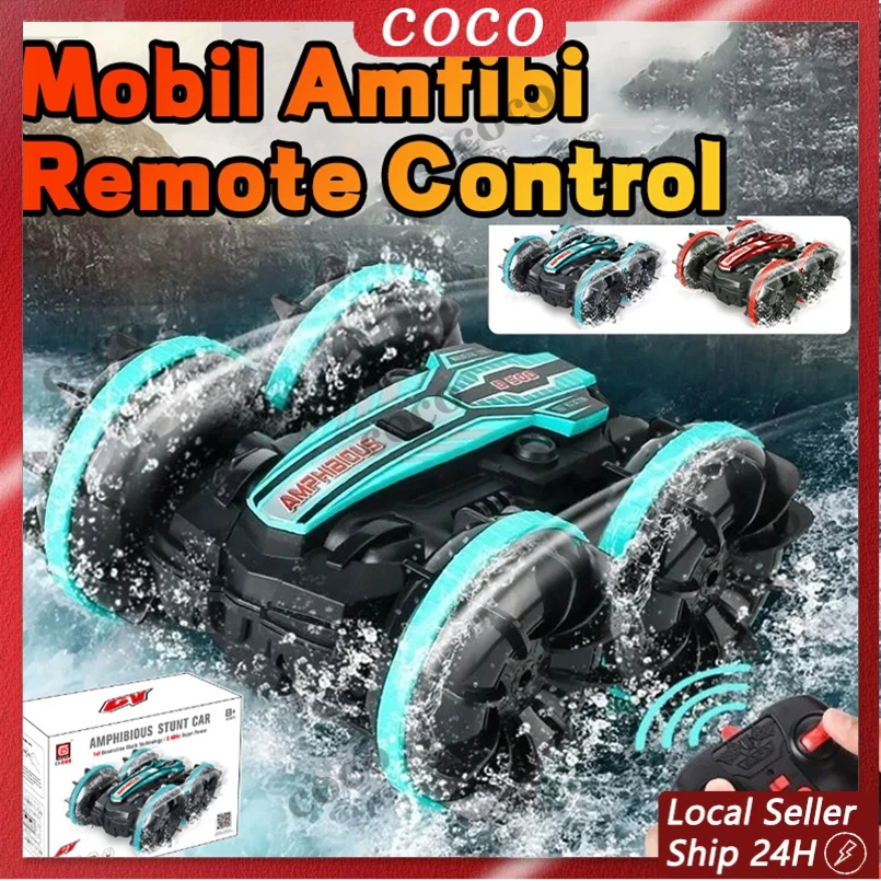 Jual 【COD】Mainan Mobil RC Amfibi 2.4 GHz 4WD Amfibi Mobil RC Perahu ...