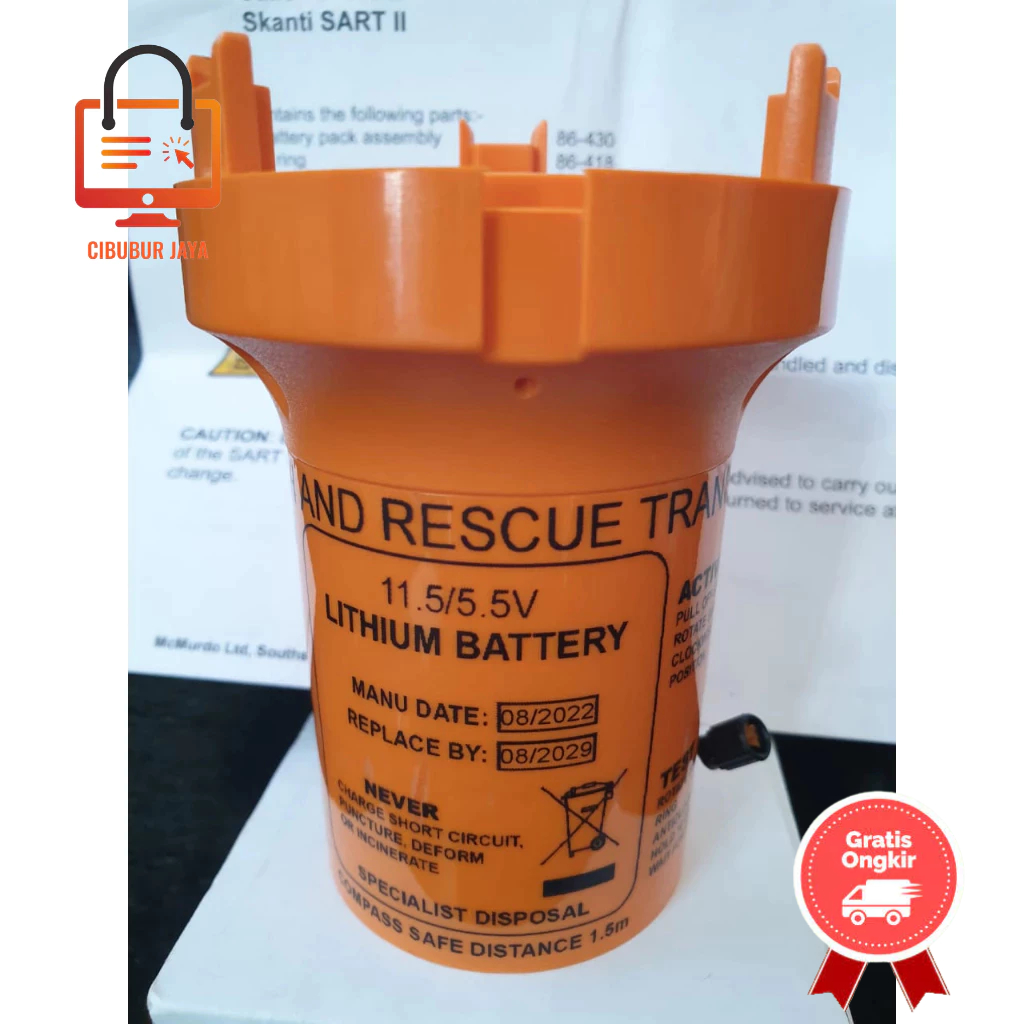 Jual Battery Replacement Kit for the McMurdo S4 SART and the Kannad Rescuer 2 SART. | Shopee ...