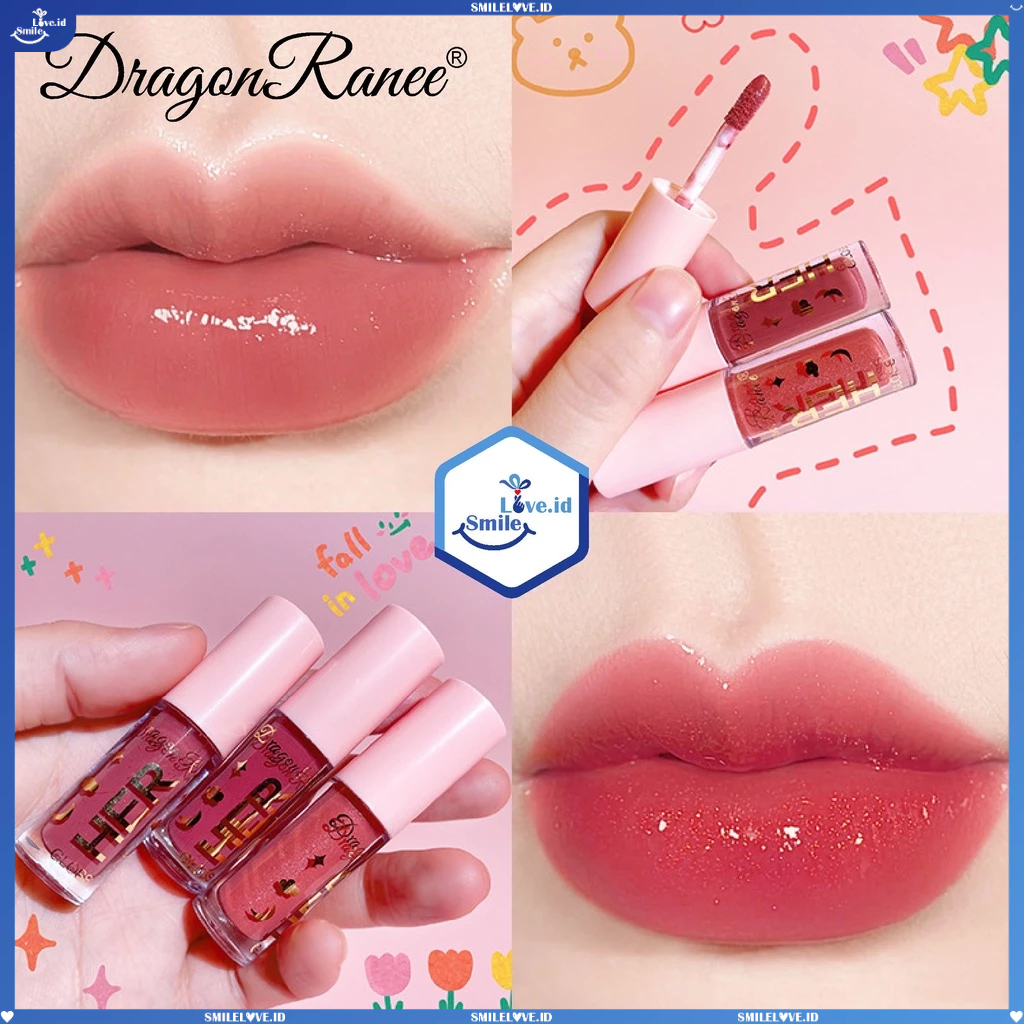 Jual Dragon Ranee HER Lip Glow Glitter Lip Gloss Shine Lipstick Liquid ...
