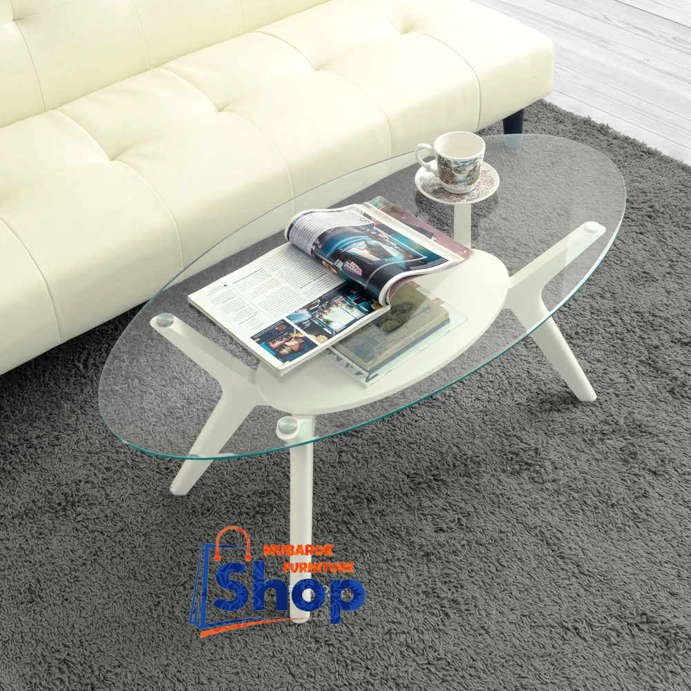 Jual MARCO GLASS TOP OVAL TABLE | MEJA KACA RUANG TAMU MINIMALIS | MEJA ...