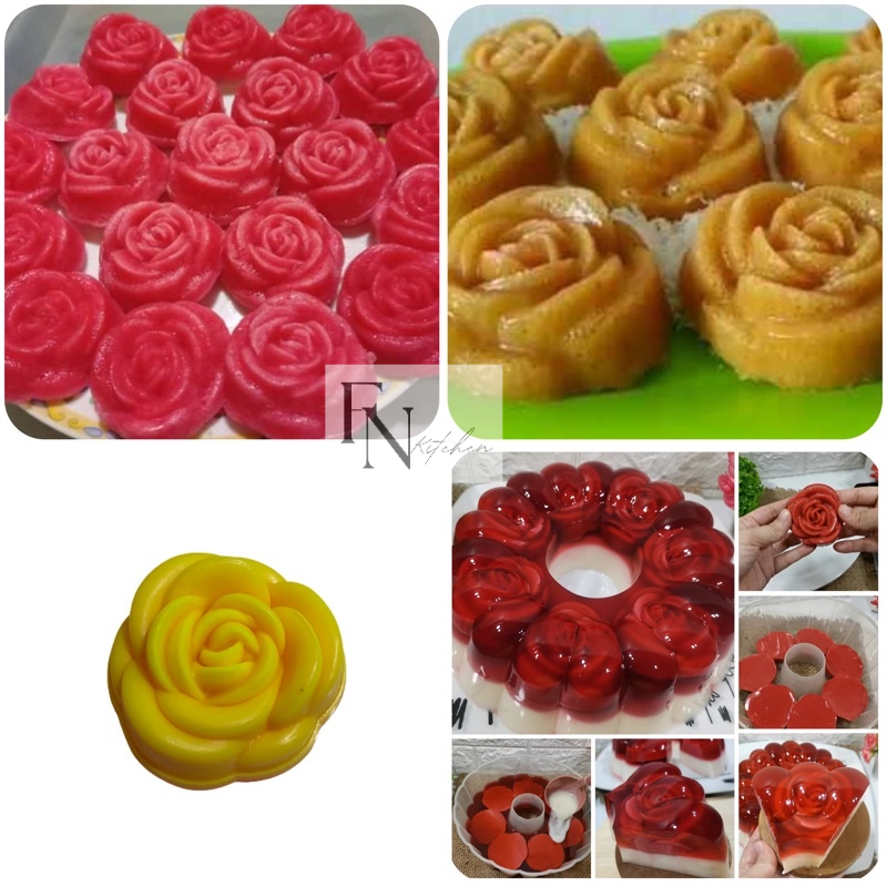 Jual CETAKAN MAWAR PLASTIK 36 pcs AGAR AGAR | JELLY | PUDING | COKLAT ...