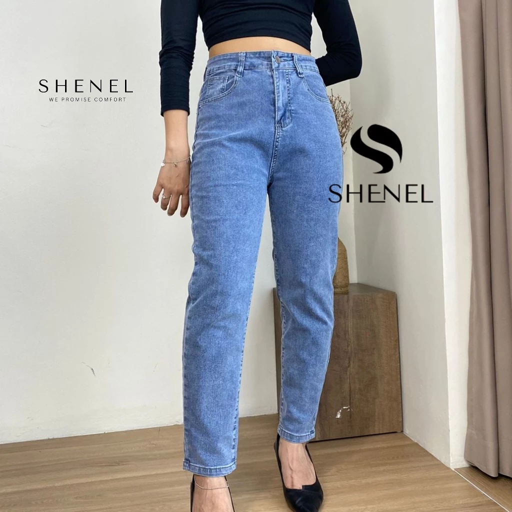 Jual Shenel | Belini Jeans 001 Celana Jeans Highwaist Wanita Import ...