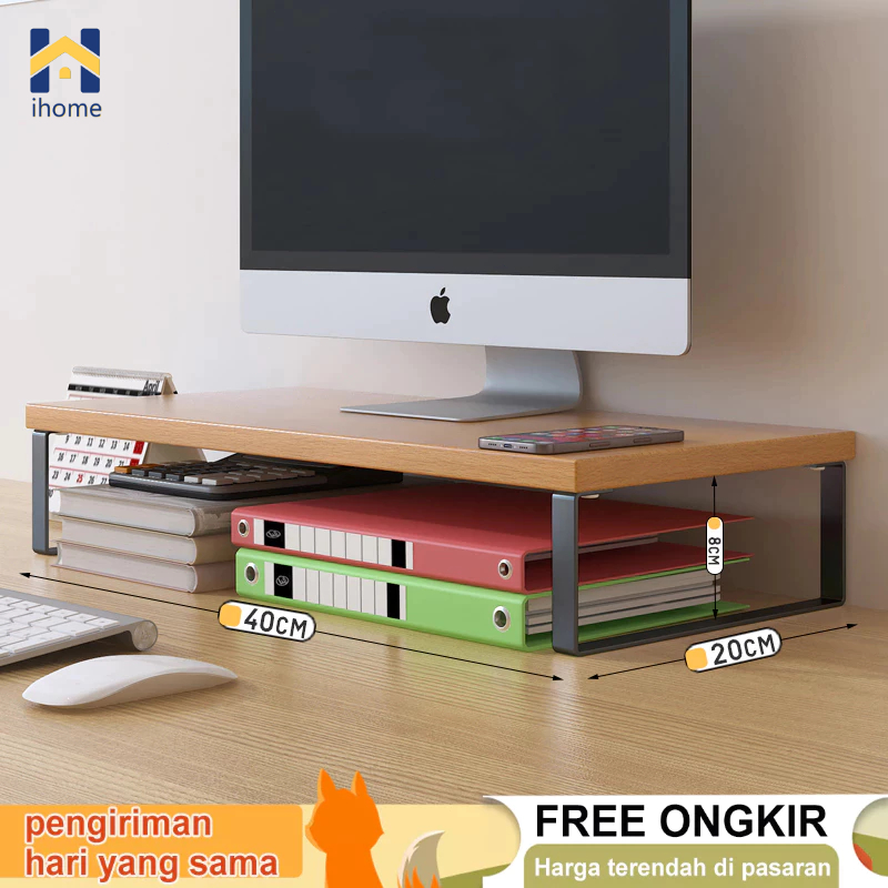Jual IH Rak Buku Desktop Rak Meja Stationery Rak Desktop Storage Rak ...