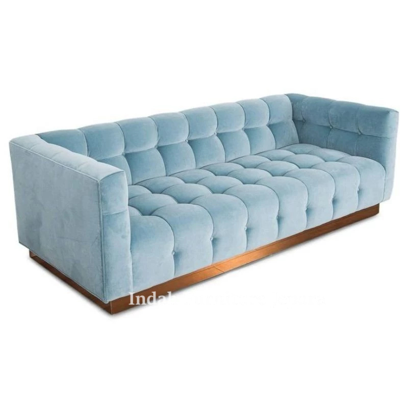 Jual sofa minimalis unik sofa keluarga ruang tv Indah Mebel | Shopee ...