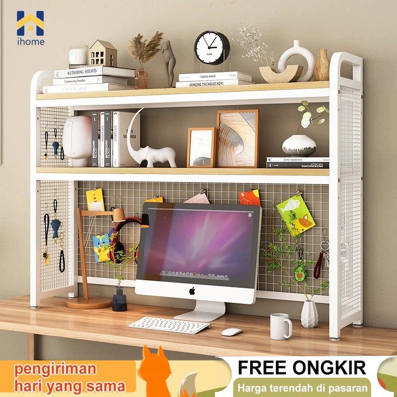 Jual IH Rak Desktop Storage Rak Meja Stationery Rak Buku Desktop Rak ...
