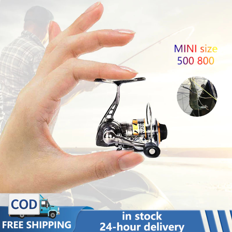 Jual 【Barang Tersedia COD】Fishing Reel mini 500 800, gulungan Pancing ...