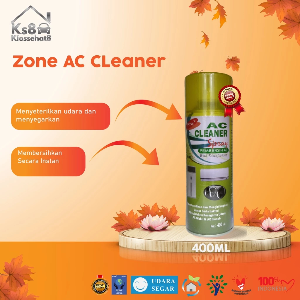 Jual Zone AC CLEANER Mobil dan Ruangan ORIGINAL ZONE 400ML | Shopee Indonesia