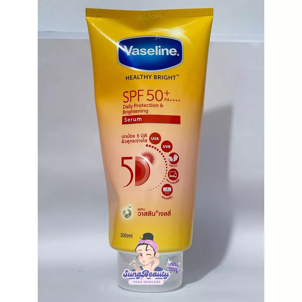 Jual Vaseline Healthy Bright SPF 50+ PA++++ 300ml Original Thailand ...