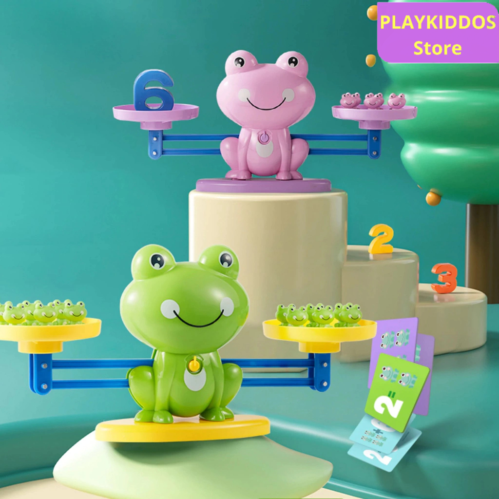 Jual Mainan Matematika Mainan Timbangan Anak Frog Balance Math Toy Set ...