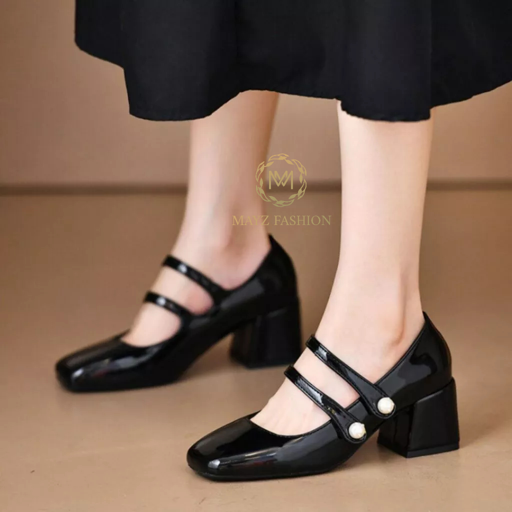 Jual 8828 Heels Ballerina Style Mary Jane Sepatu Pesta Elegant Sepatu ...