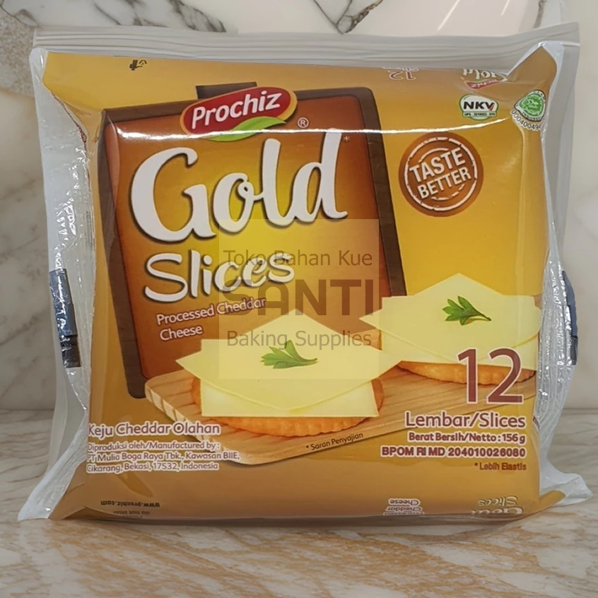 Jual Prochiz Slice Gold | Lembaran Keju Cheddar Olahan | 12 Slices ...