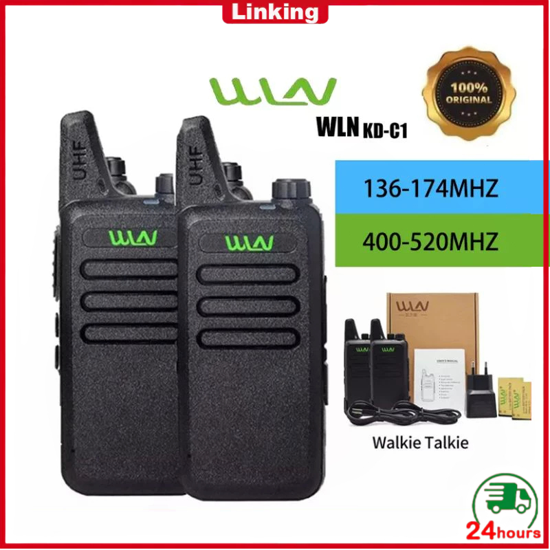Jual 【COD】Walkie Talkie HT WLN UHF Handy Talky TWO WAY RADIO C1 Walkie Talkie 1 /2/4UNIT HT WLN ...