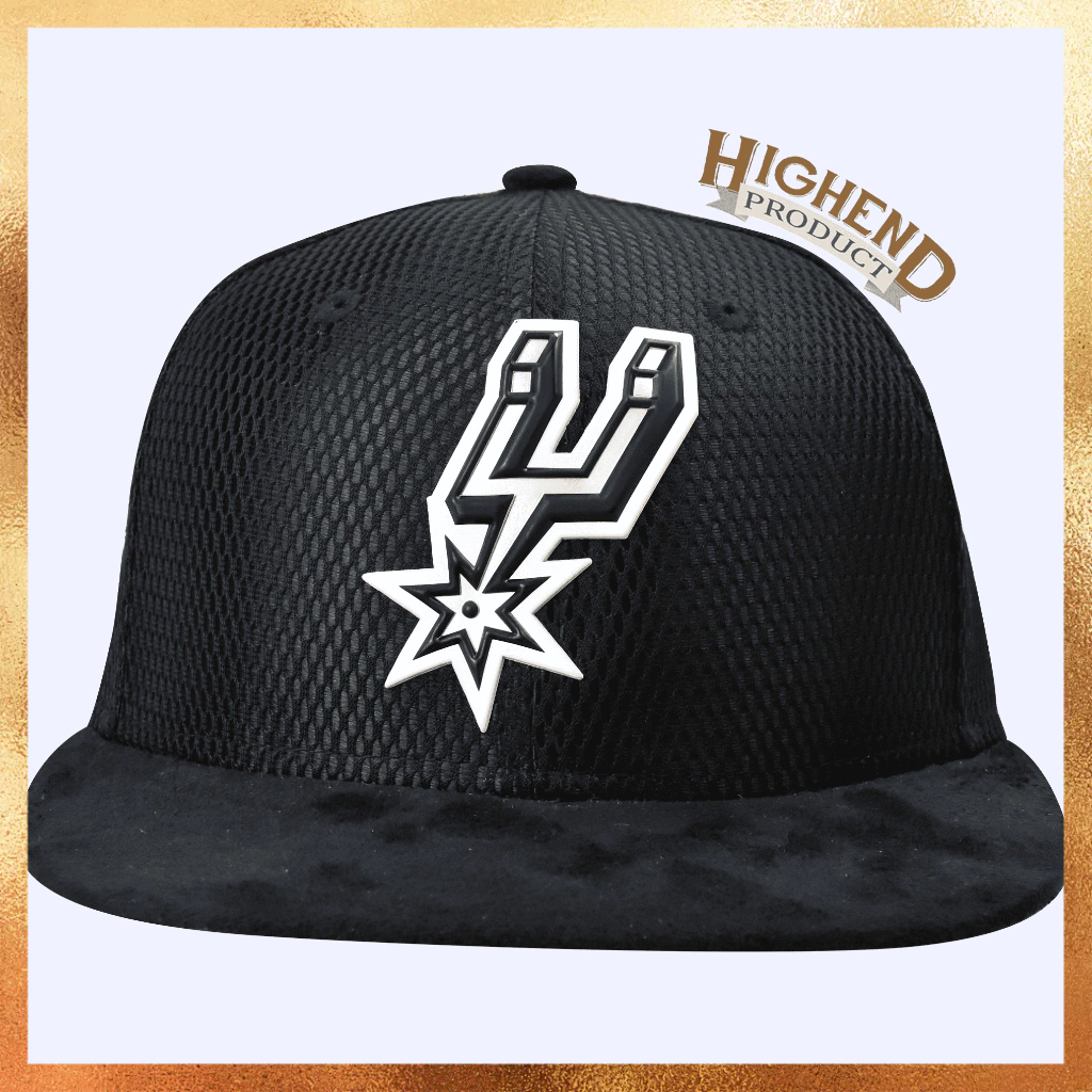 Jual Topi New Era NBA San Antonio Spurs Black On Court Collection ...