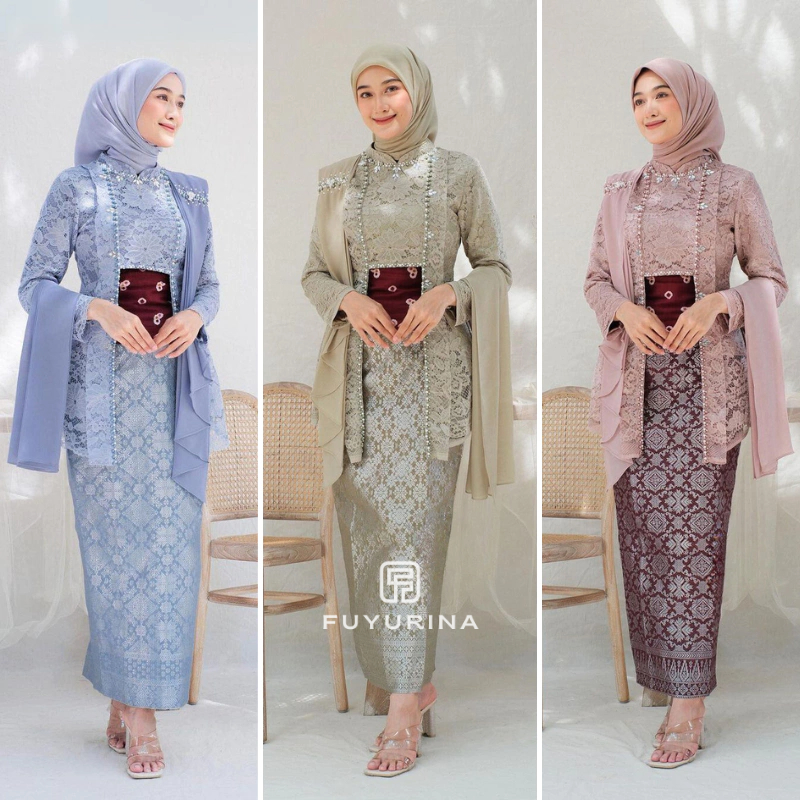 Jual Set Kebaya Kutu Baru Wisuda Modern Kebaya Set Tunik Lamaran Tunangan Batik Baju Couple ...