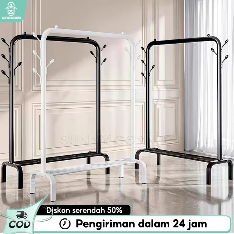 Jual Stand Hanger Single Besi Kuat Butik Display Gantungan Baju Hanger ...