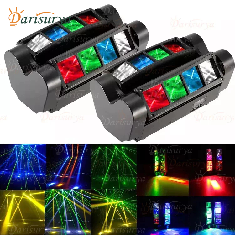 Jual spider light lampu panggung Mini Spider Moving Head lampu disco ...