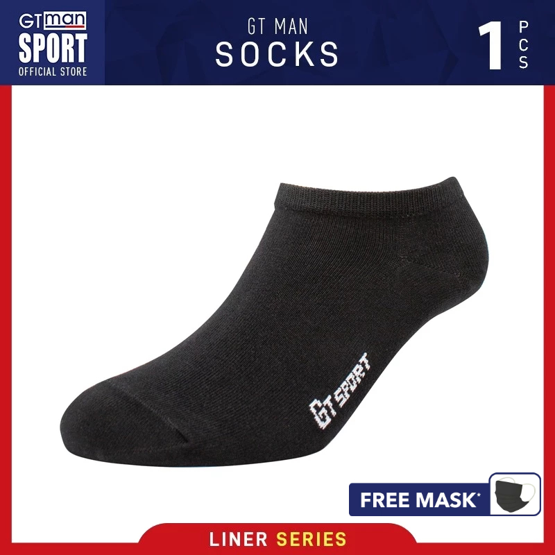 Jual Kaos Kaki Pria GT MAN CCS SN-01 Isi 1 Pcs - Black Color Short ...