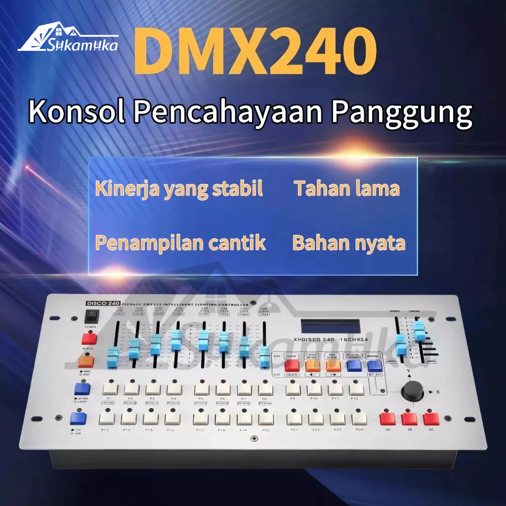 Jual Stage Light Mixer DMX 512 / Disco 240 DMX240 Controller Lampu Panggung ZSU | Shopee Indonesia
