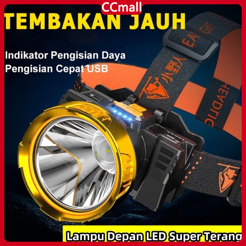 Jual Led Senter Kepala Super Terang Lampu Kepala Outdoor Usb Dikenakan Biaya Tahan AirSenter ...