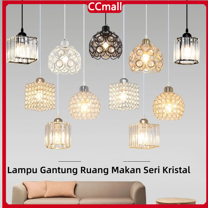 Jual Lampu Gantung Lampu Plafon Gantung Kristal Minimalis Lampu kristal ...