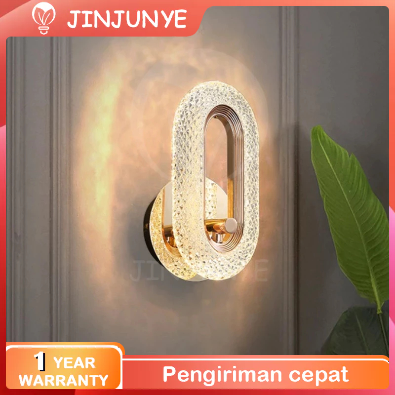 Jual Lampu Dinding Akrilik Kristal LED Minimalis Modern Lampu hias ...