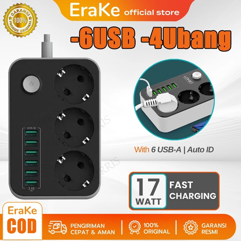 Jual Stop Kontak Colokan Multiguna Kabel Power Socket High Quality ...
