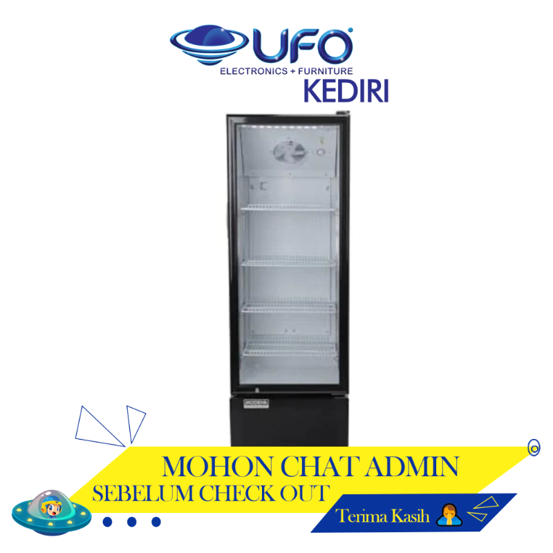 Jual Modena SC 1345 Showcase Kulkas Kaca 1 Pintu kapasitas 340 Liter ...
