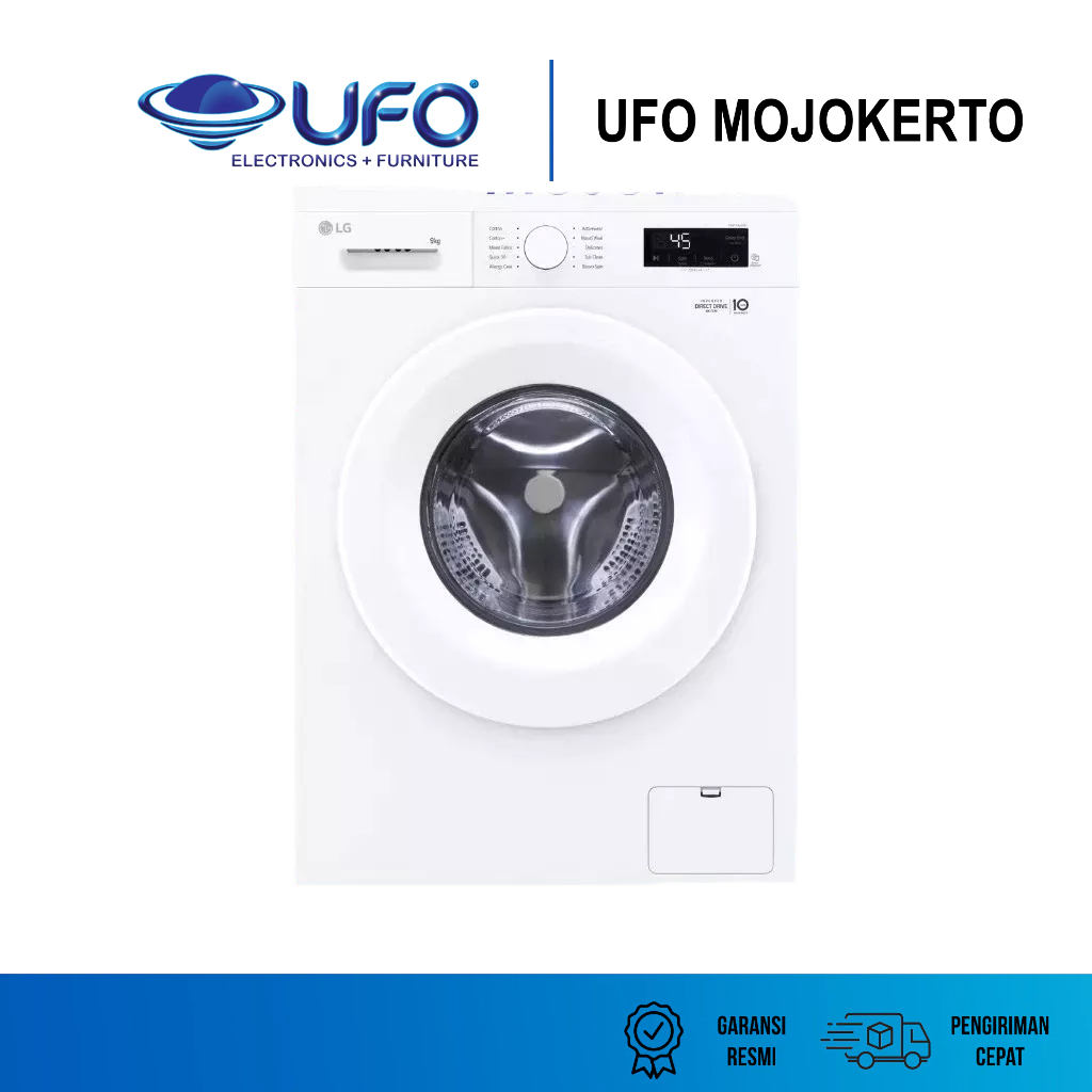 Jual LG Mesin Cuci 7kg, Front Loading Inverter FB1207S6W | Shopee Indonesia