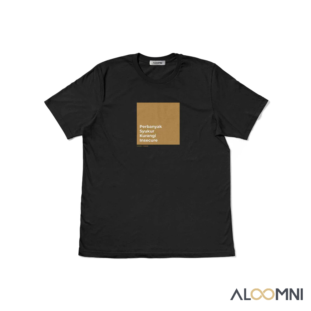 Jual Aloomni x Imanine Kaos Perbanyak Syukur Kurangi Insecure | Shopee ...