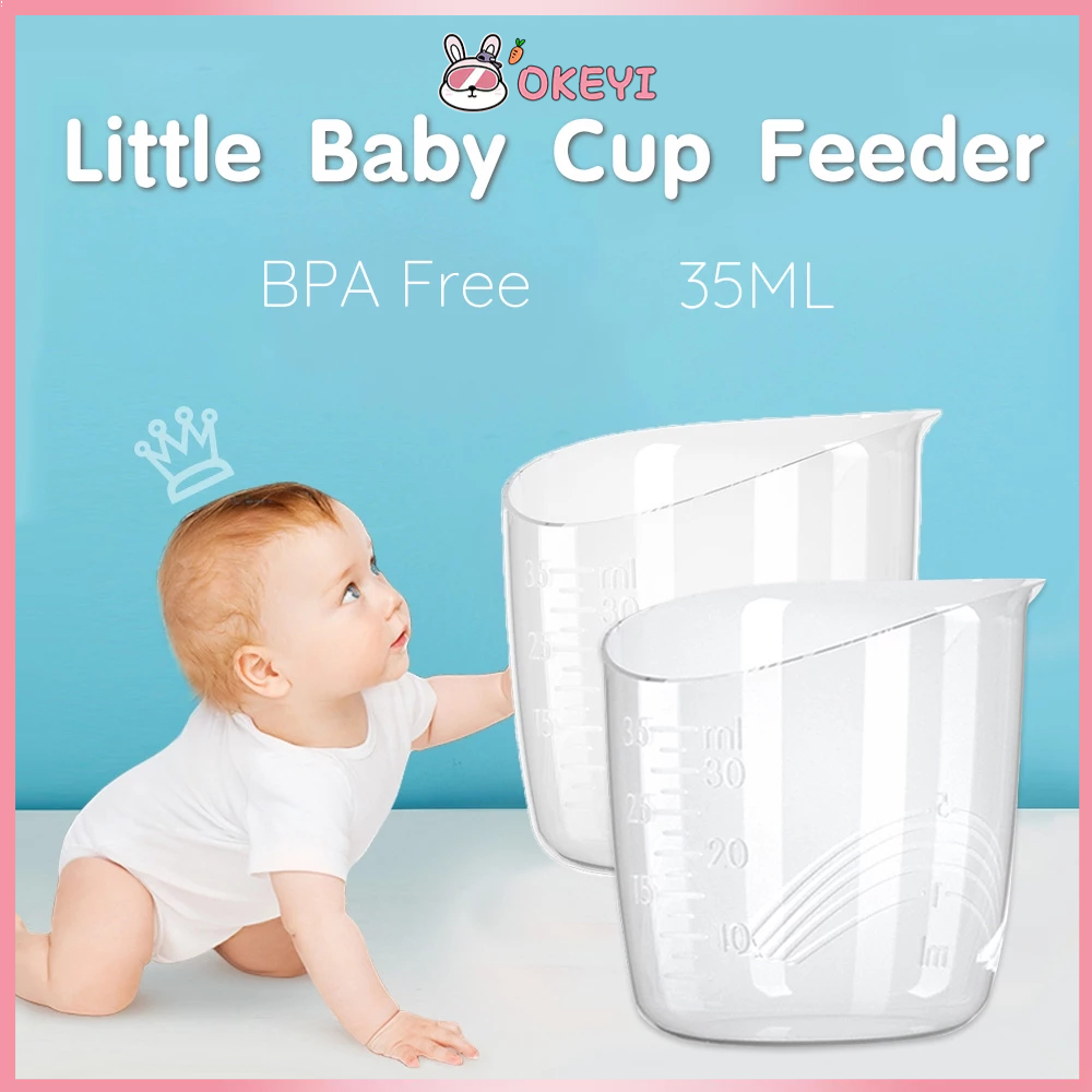 Jual OKEYI Little Baby Cup Feeder Cangkir Asi 35ML Gelas pengukur BPA ...