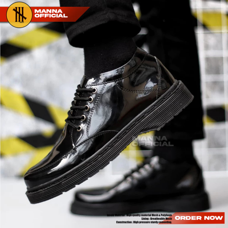 Jual Sepatu Pantofel Glossy Mengkilap Hitam Formal Pdh Kerja Kantor ...