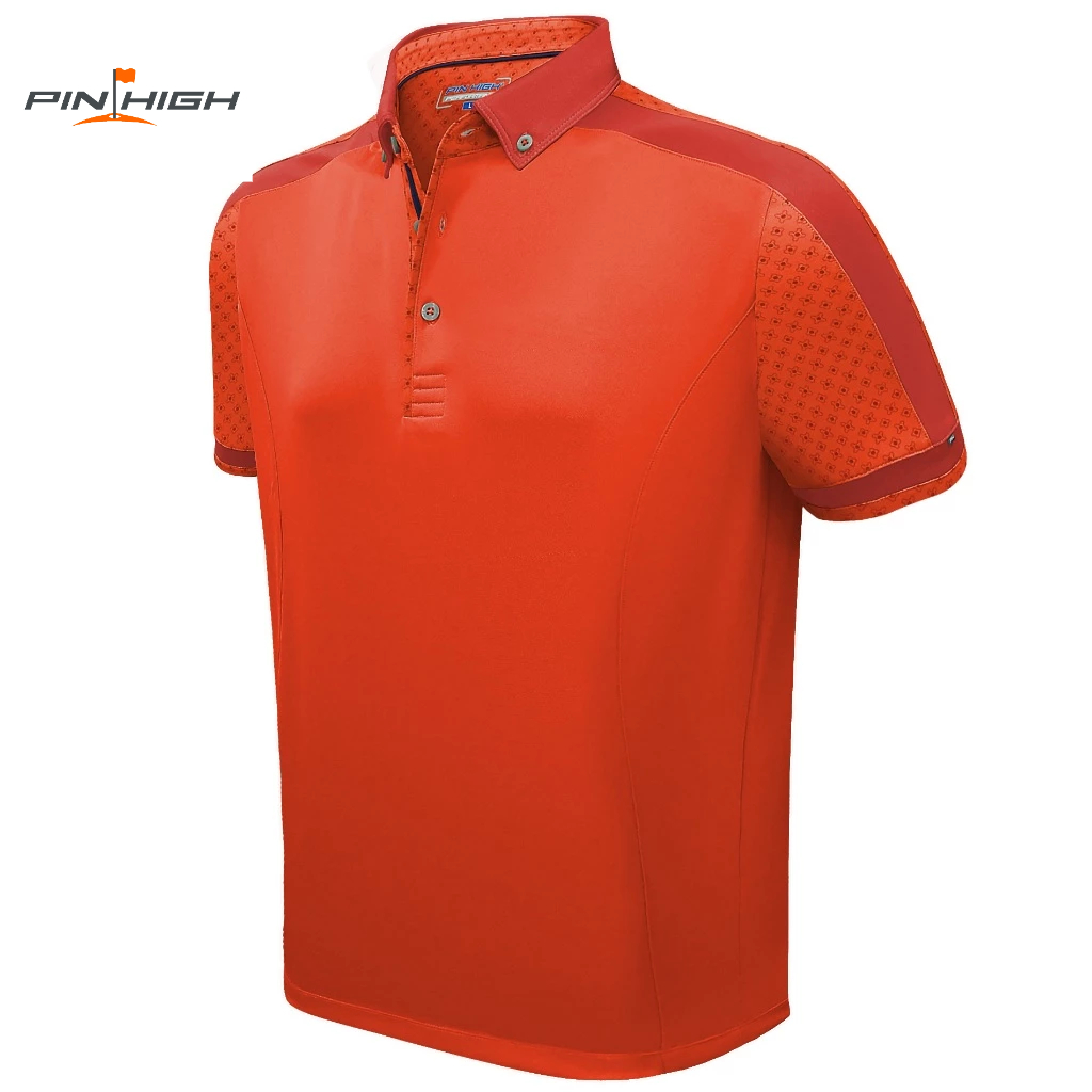 Jual Men’s Polo Shirt - PIN HIGH Dale (Spicy Orange/Mars Red/True Navy ...