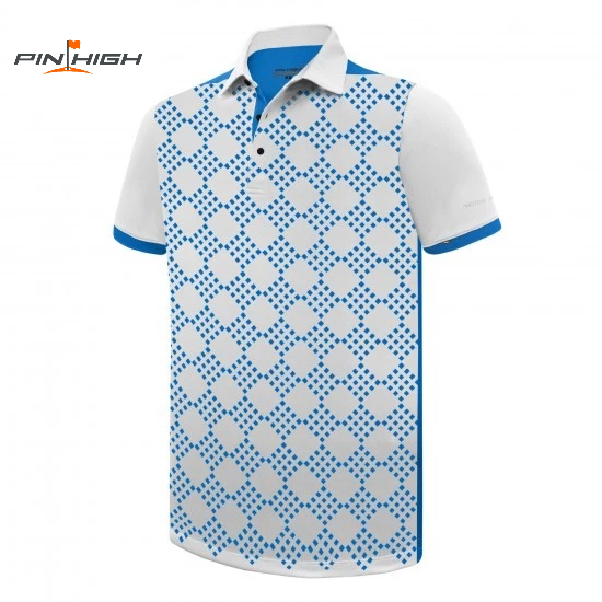Jual Men’s Polo Shirt - PIN HIGH Charles (Blue Solar/White). Athletic ...