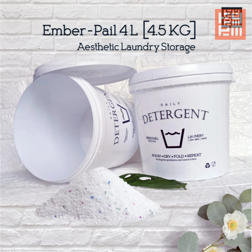 Jual Diskon Aesthetic jerigen ember laundry detergent Jar Box Storage ...