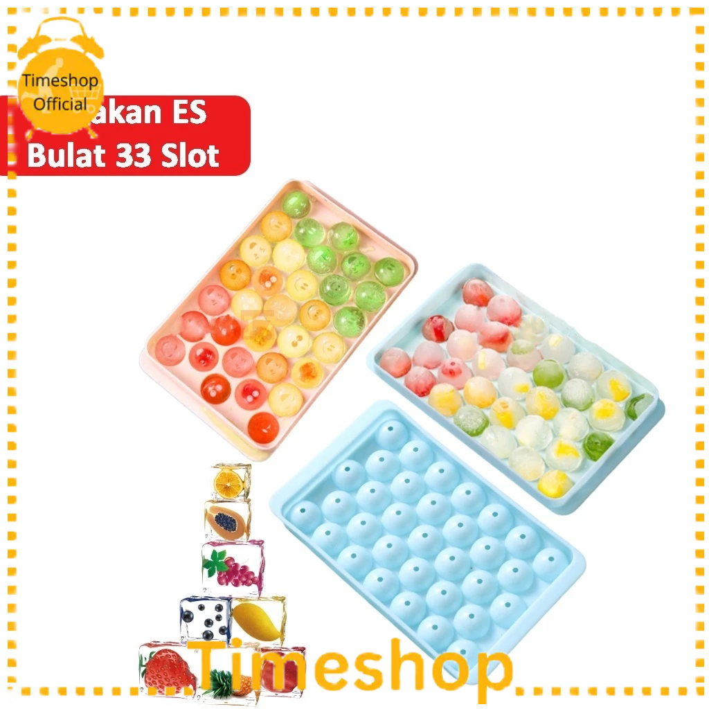 Jual TS CETAKAN ES BATU BULAT 33 SLOT / ALAT CETAKAN ES PUDDING JELLY ...
