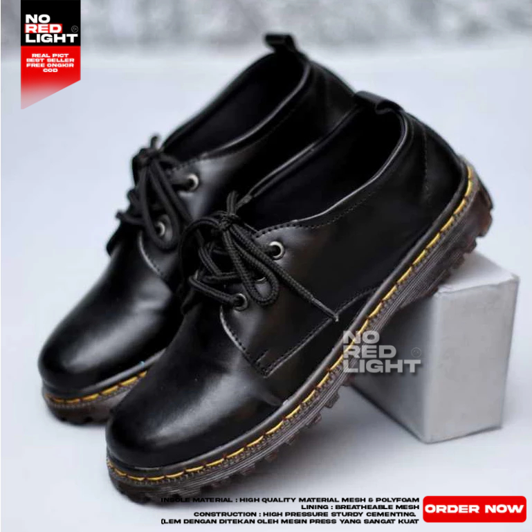 Jual Sepatu Formal Docmart Pantofel Kerja Wanita Hitam | Shopee Indonesia