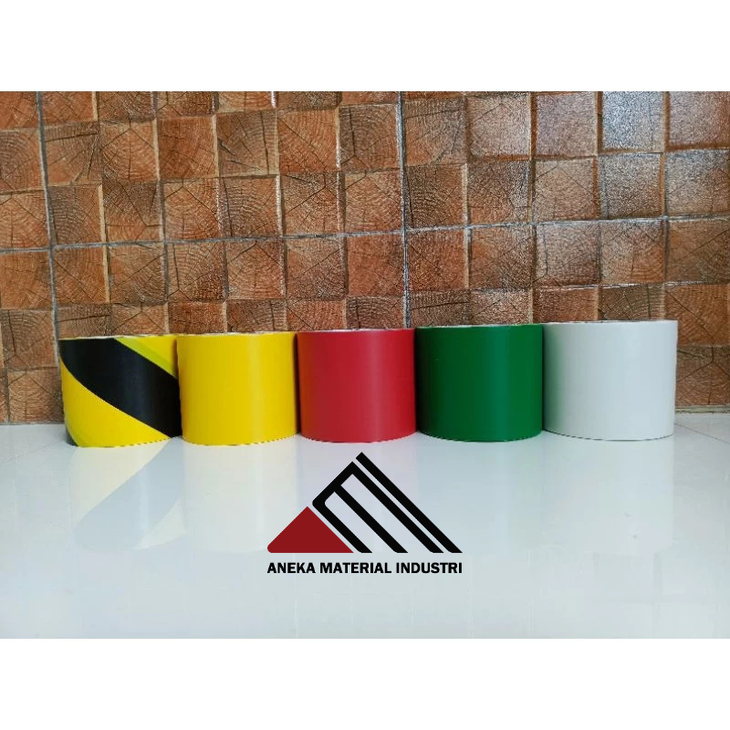 Jual Lakban Lantai 4 inch 100mm x 33m (10cm) | Lakban Vinyl PVC Floor Marking Police Line Tape ...