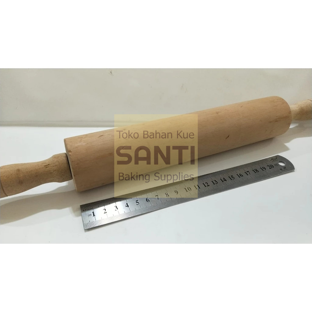 Jual Rolling Pin Kayu 25cm (Bisa Putar) | Shopee Indonesia