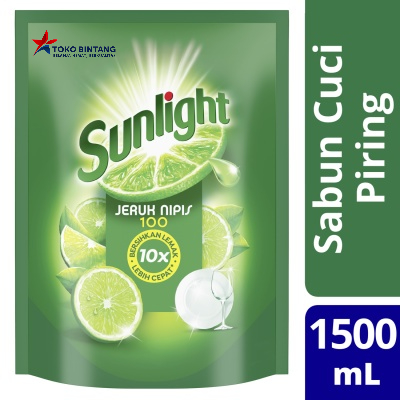 Jual Sunlight Refill Lime 635ml/1500ml - Sabun Cuci Piring | Shopee Indonesia