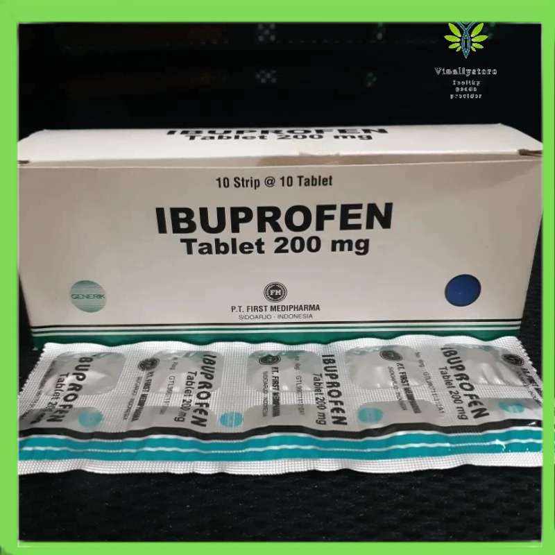 Jual Generik Ibuprofen 200 mg Isi 10 Tablet Murah, Original | Shopee ...
