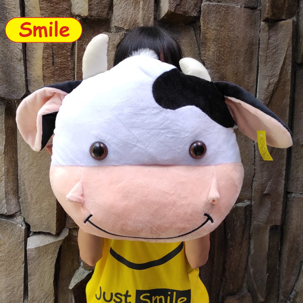 Jual Bantal kepala Sapi Cute (40cm) | Shopee Indonesia