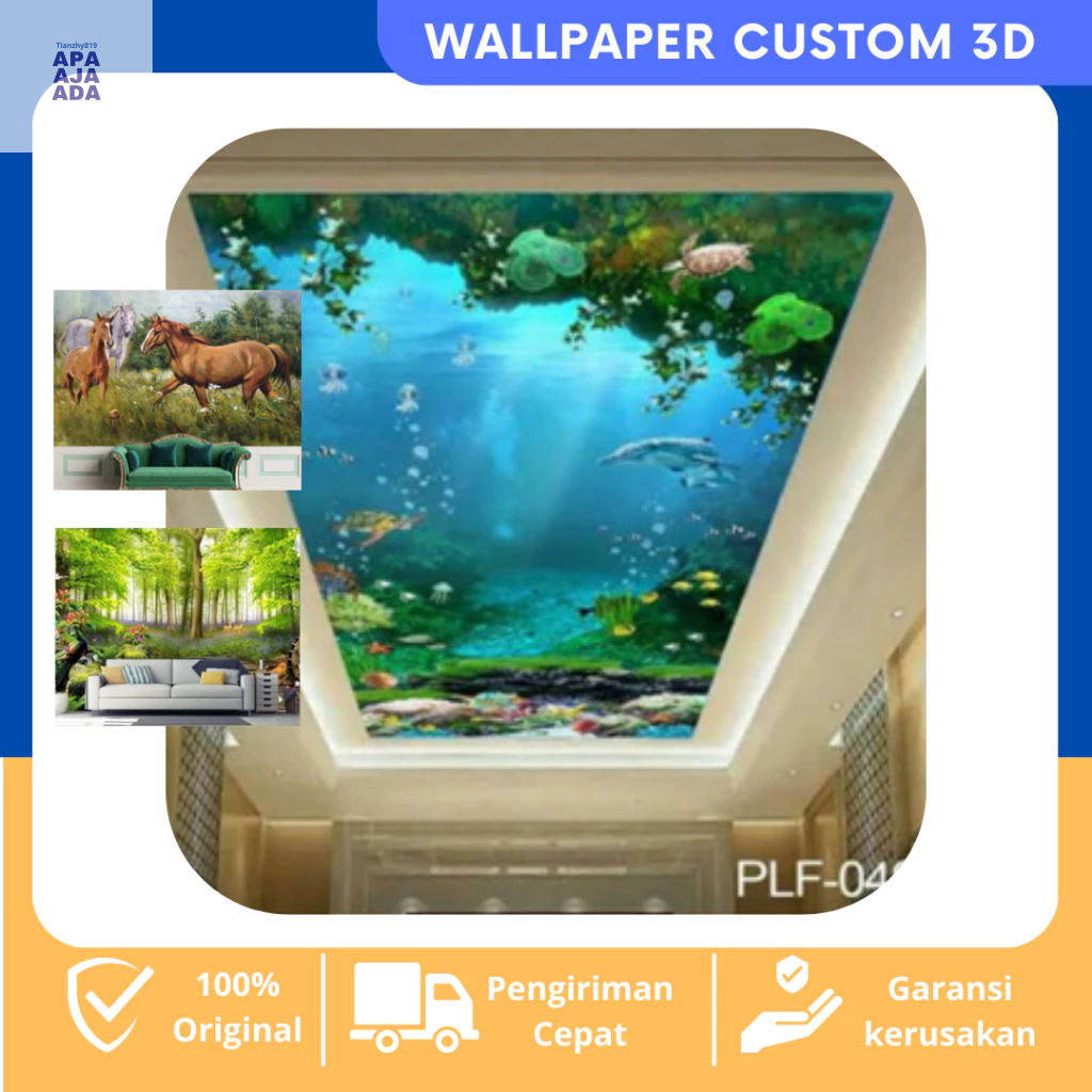 Jual Wallpaper Custom/Wallpaper 3D/Wallpaper Printer Lebar bahan 1meter ...