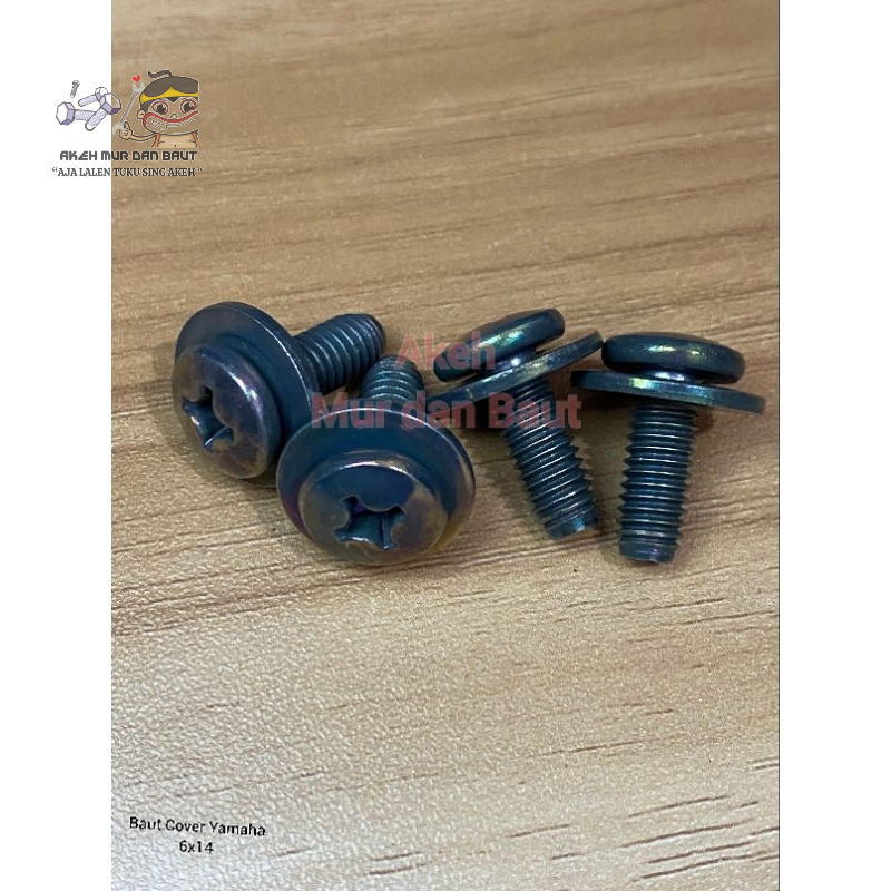 Jual Baut Cover Body Yamaha Suzuki 6x14 | Shopee Indonesia